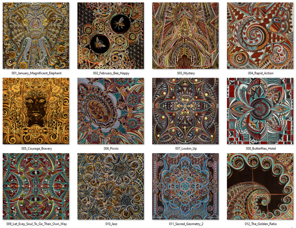 Desk Calendar 2021 – Nadia Satya Art Catalog