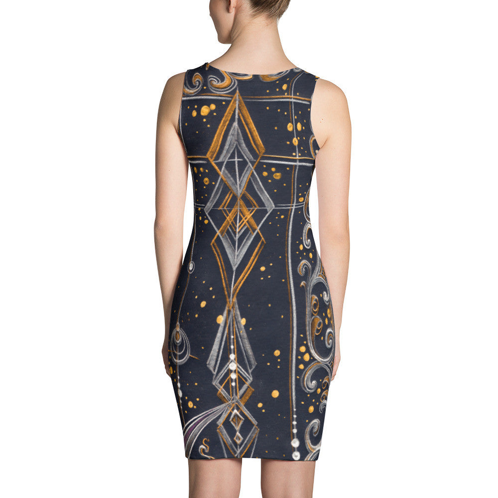 Night Song 2 - Sublimation Cut & Sew Dress – Nadia Satya Art Catalog